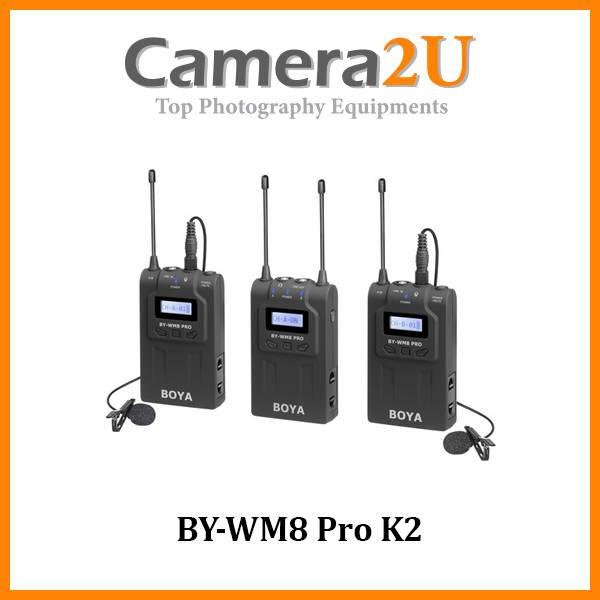 Boya BY-WM8 Pro K2 Dual Channel Wireless Microphone System | Camera2u ...